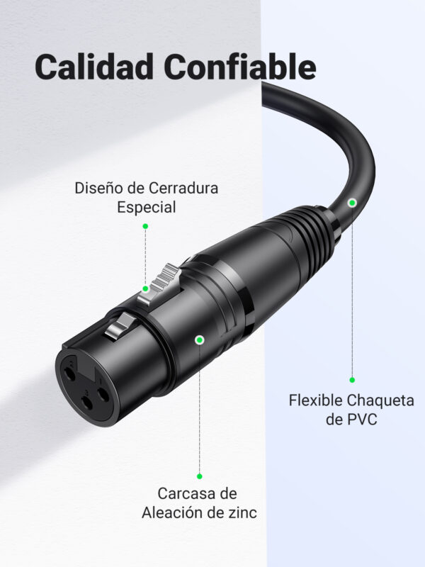 Cable de extensión del micrófono XLR UGREEN AV130 - UGREEN COLOMBIA